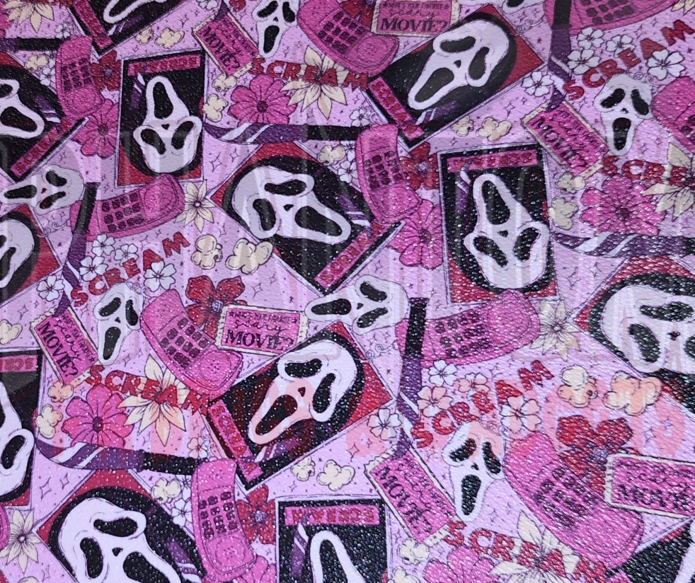 Ghost Face Floral Horror Vinyl – Phantom Fabrics and Gadgets