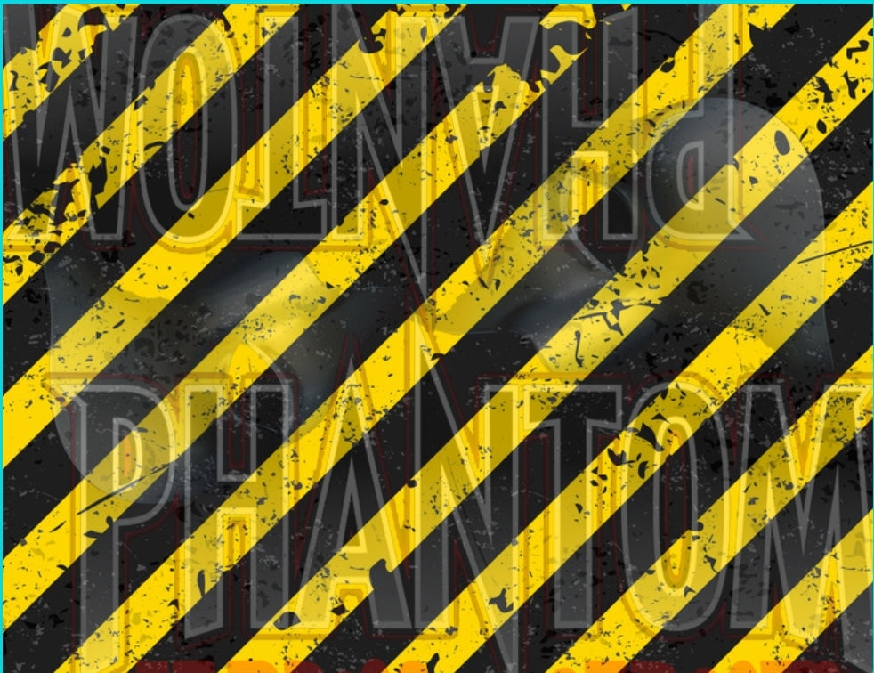 Preorder Distressed Caution Stripes – Phantom Fabrics and Gadgets