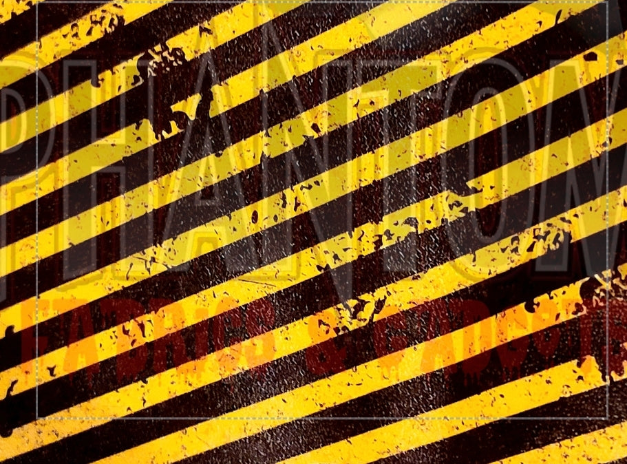 Distressed Caution Stripes Woven – Phantom Fabrics and Gadgets